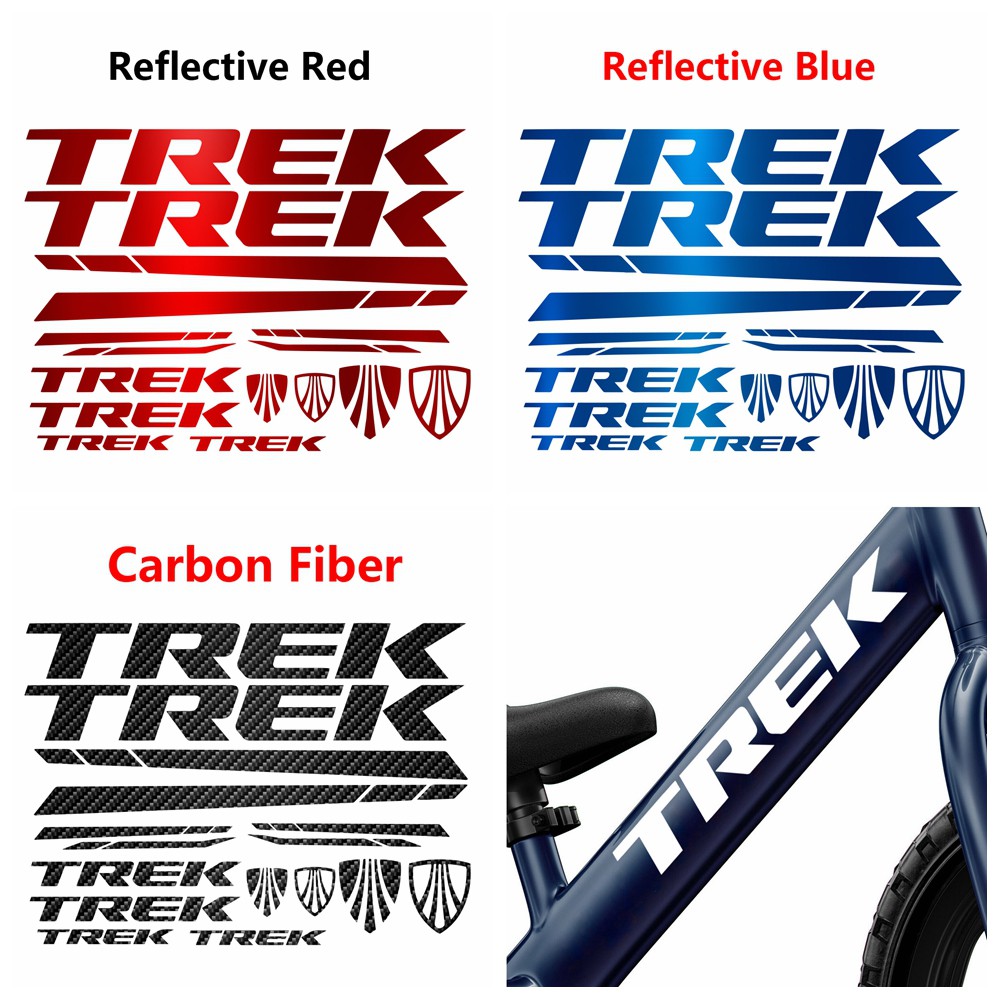 TREK Sticker Decal for Mountain Bike/Road Bike Carbon Fiber Vinyl Stickers Bicycle Frame TREK ...