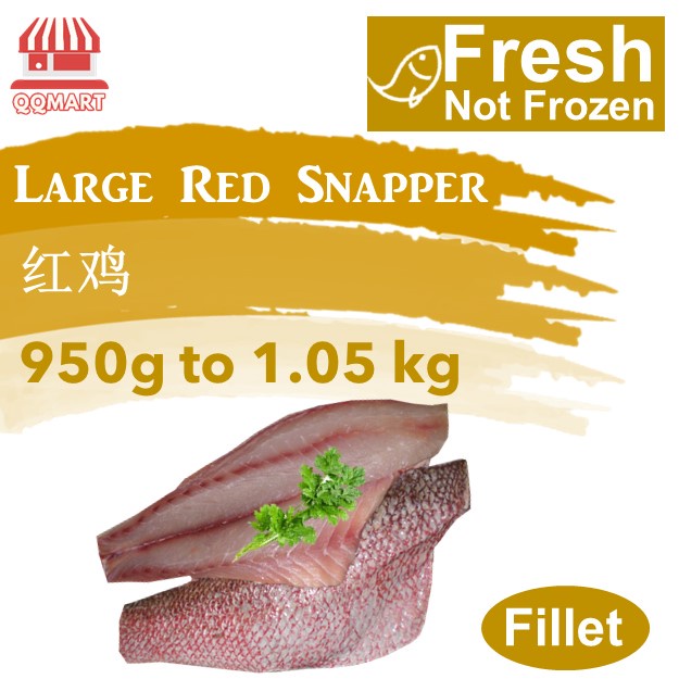 QQMart Fresh Seafood (Not Frozen) - Large Red Snapper Fillet - Direct ...