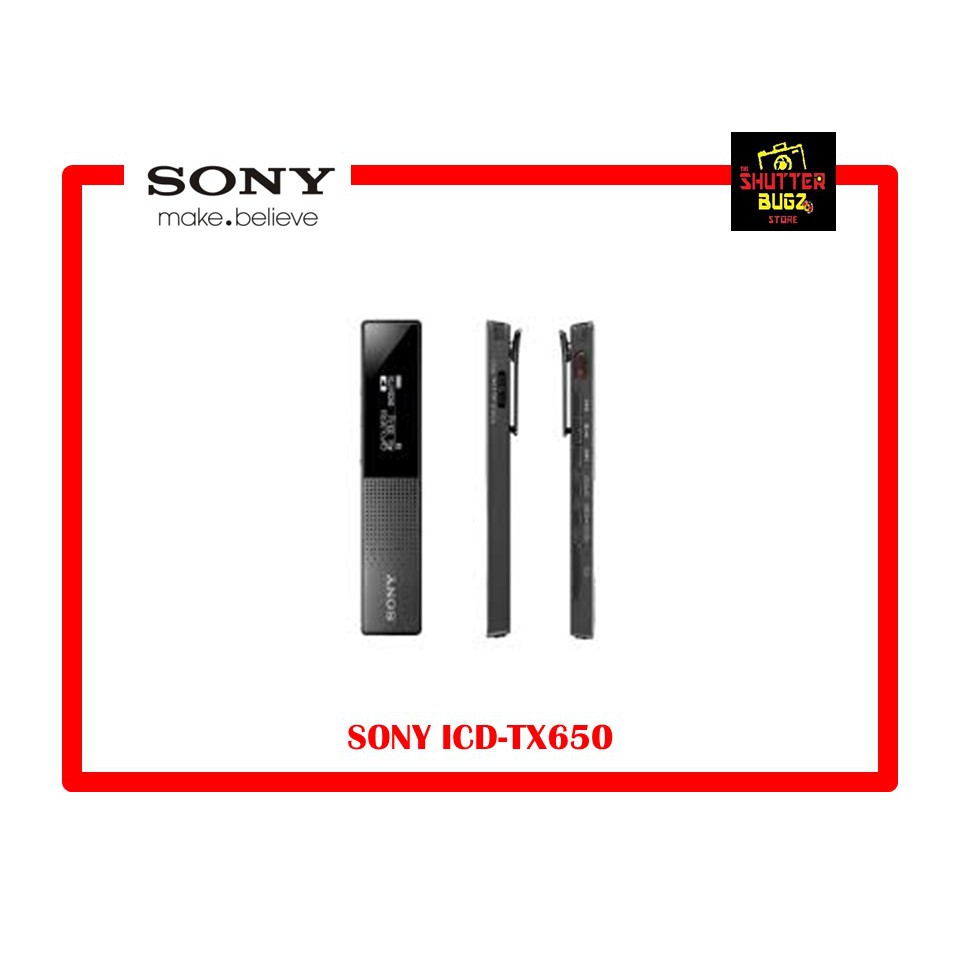 Sony ICD-TX650 IC Recorder (16GB) - Black | Shopee Singapore