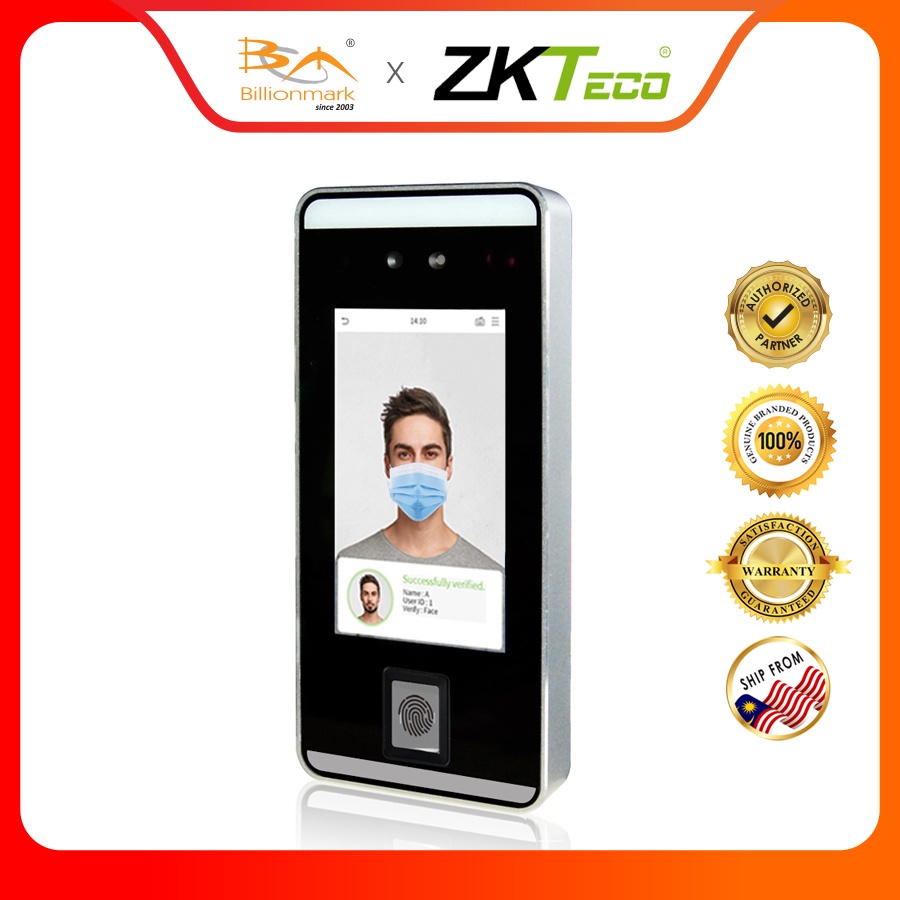 ZKTeco SmartAC1/ID(P) & SmartAC1/P/MF Hybrid Biometric A/C & Time Attendance Facial Recognition ...