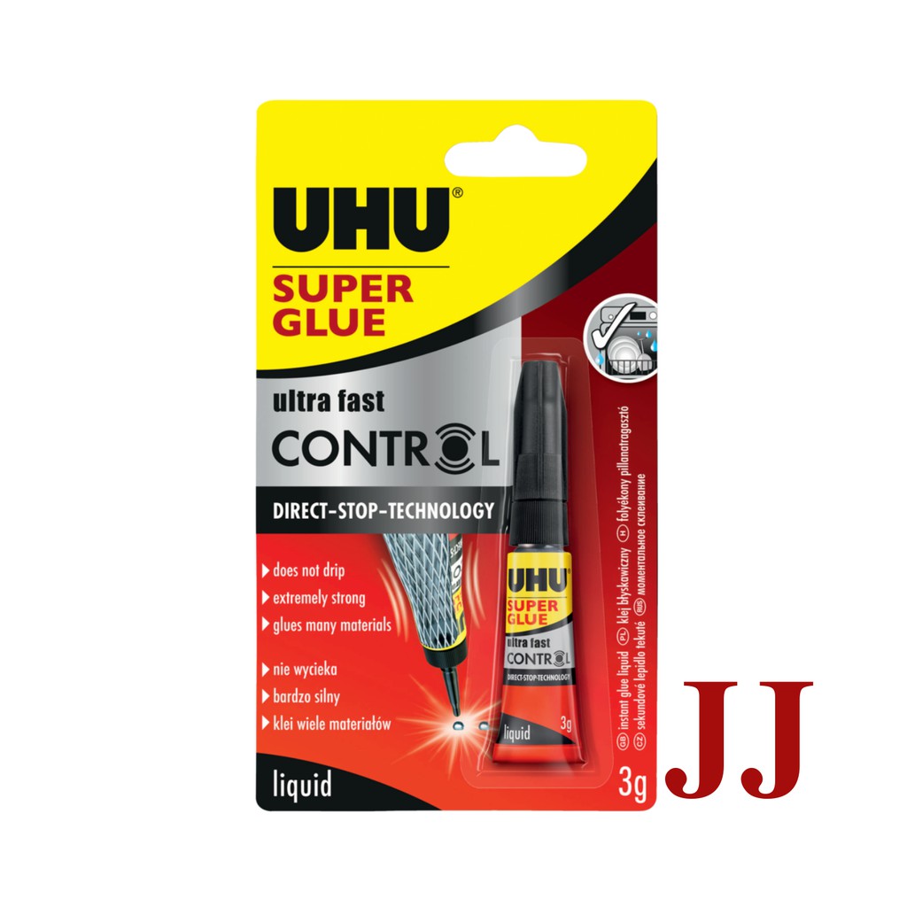 UHU SUPER GLUE ULTRA FAST CONTROL 3G | Shopee Singapore