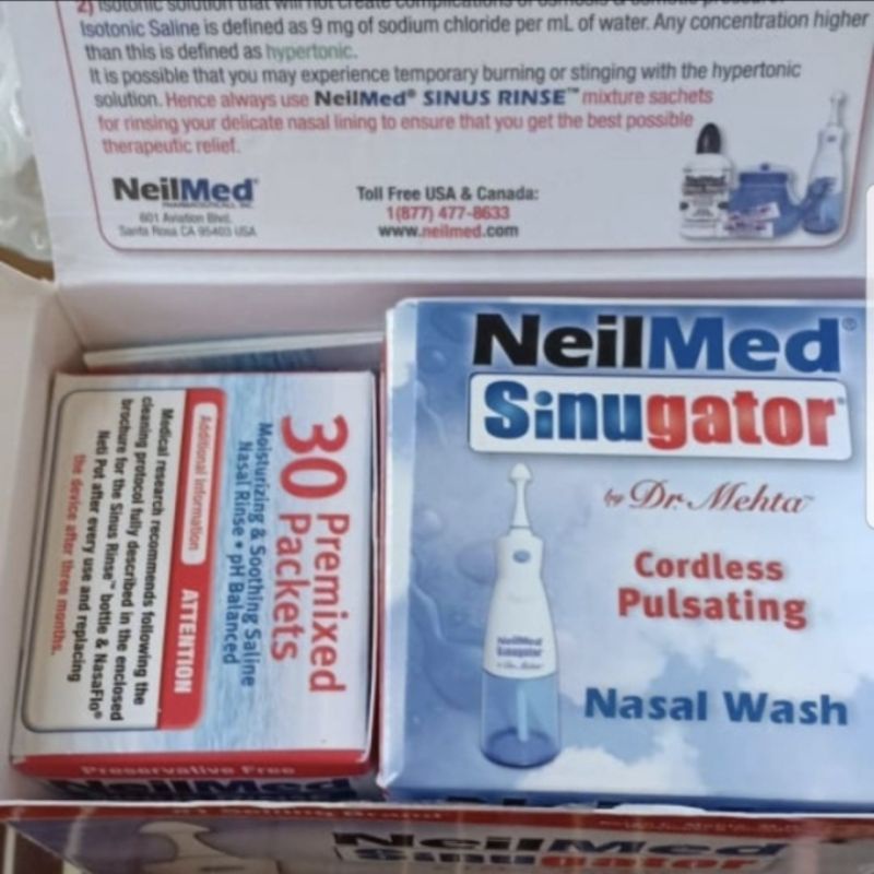 MESIN Neilmed sinugator nasal wash sinugator+30 premixed | Shopee Singapore