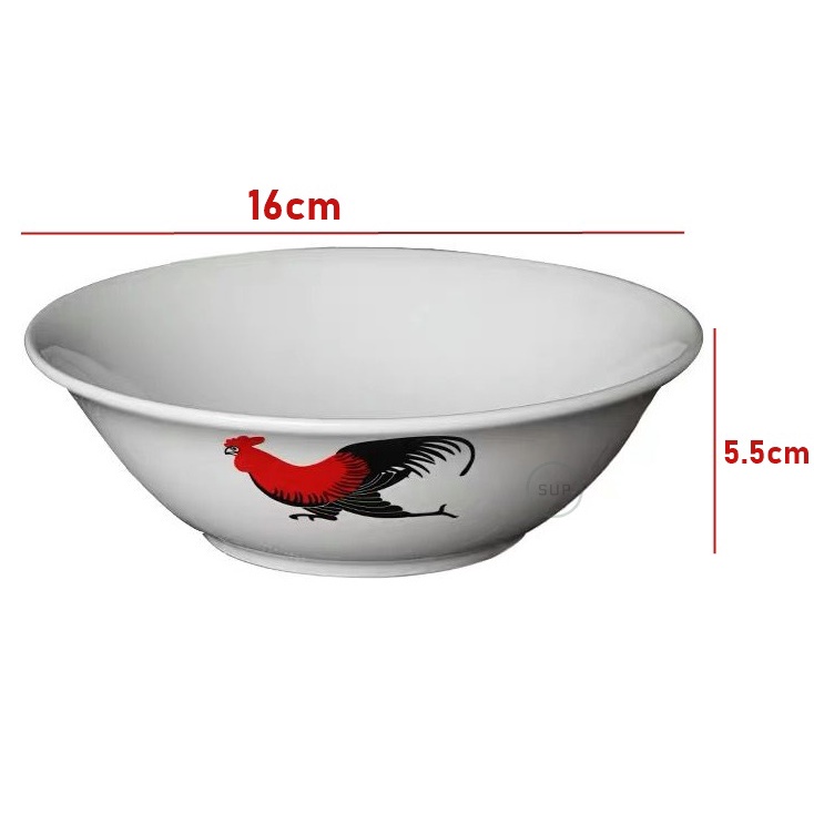 Rooster Porcelain Bowl / Traditional Classic Flower & Chicken Bowl ...