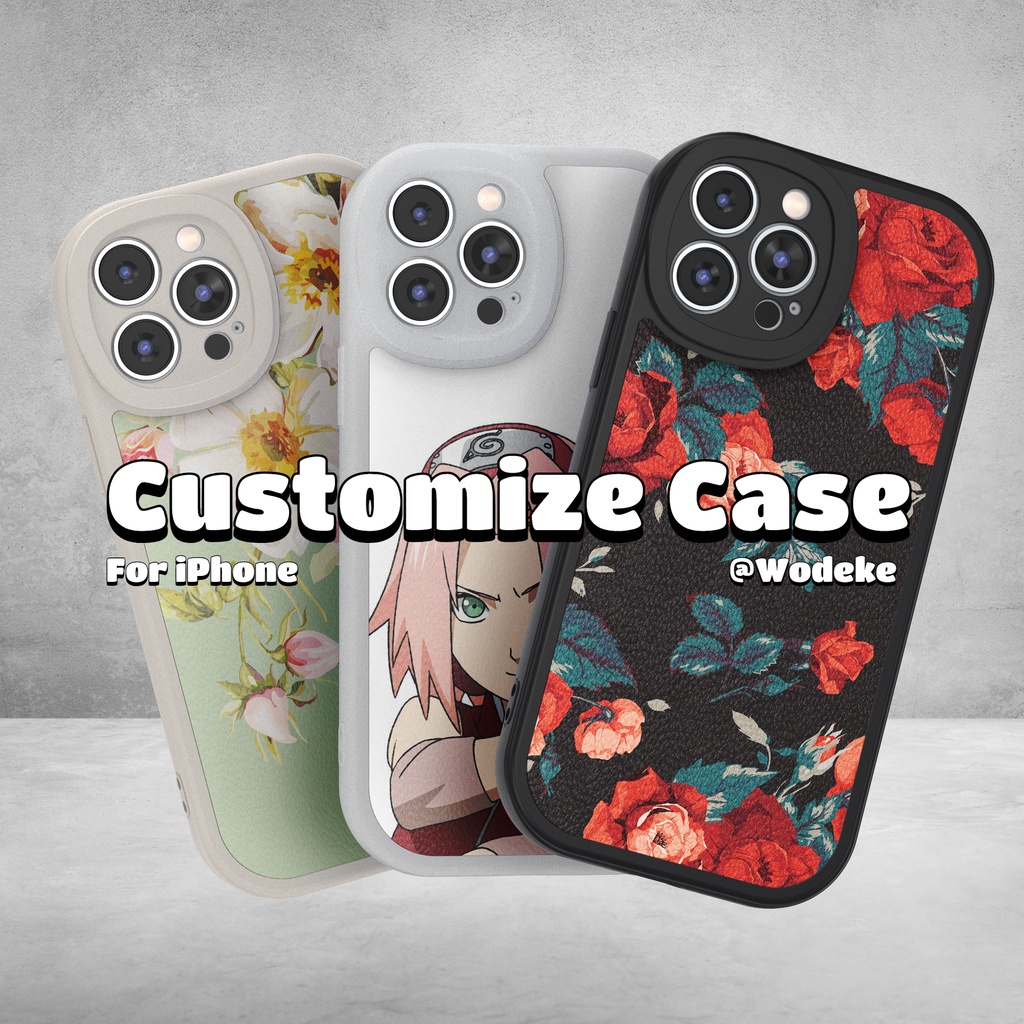 Customized iPhone Case DIY PU Leather for iPhone 16 15 14 13 12 11 Pro Max Plus mini [Wodeke ...