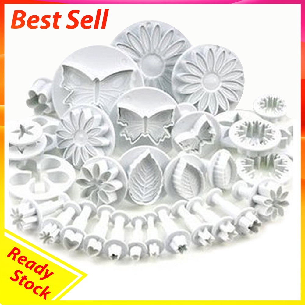 33pcs/set Sugarcraft Cake Decorating Tool Set Fondant Plunger Cutters ...