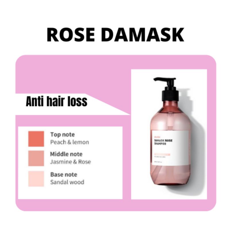 Damask Rose Perfume Shampoo 500ml (Expiry 2026/2027) | Shopee Singapore