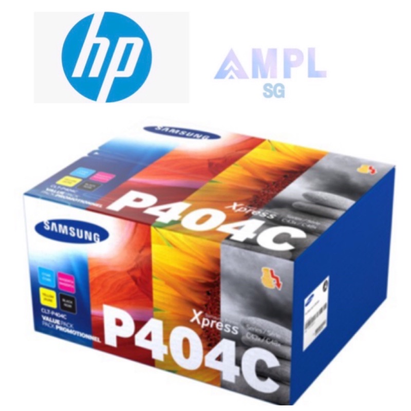 Genuine Samsung CLT-P404C 4-pack Black/Cyan/Magenta/Yellow Toner ...