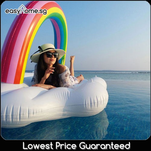 Easyhome.sg Rainbow White Cloud - Adult Giant Float Swim Pool Party ...