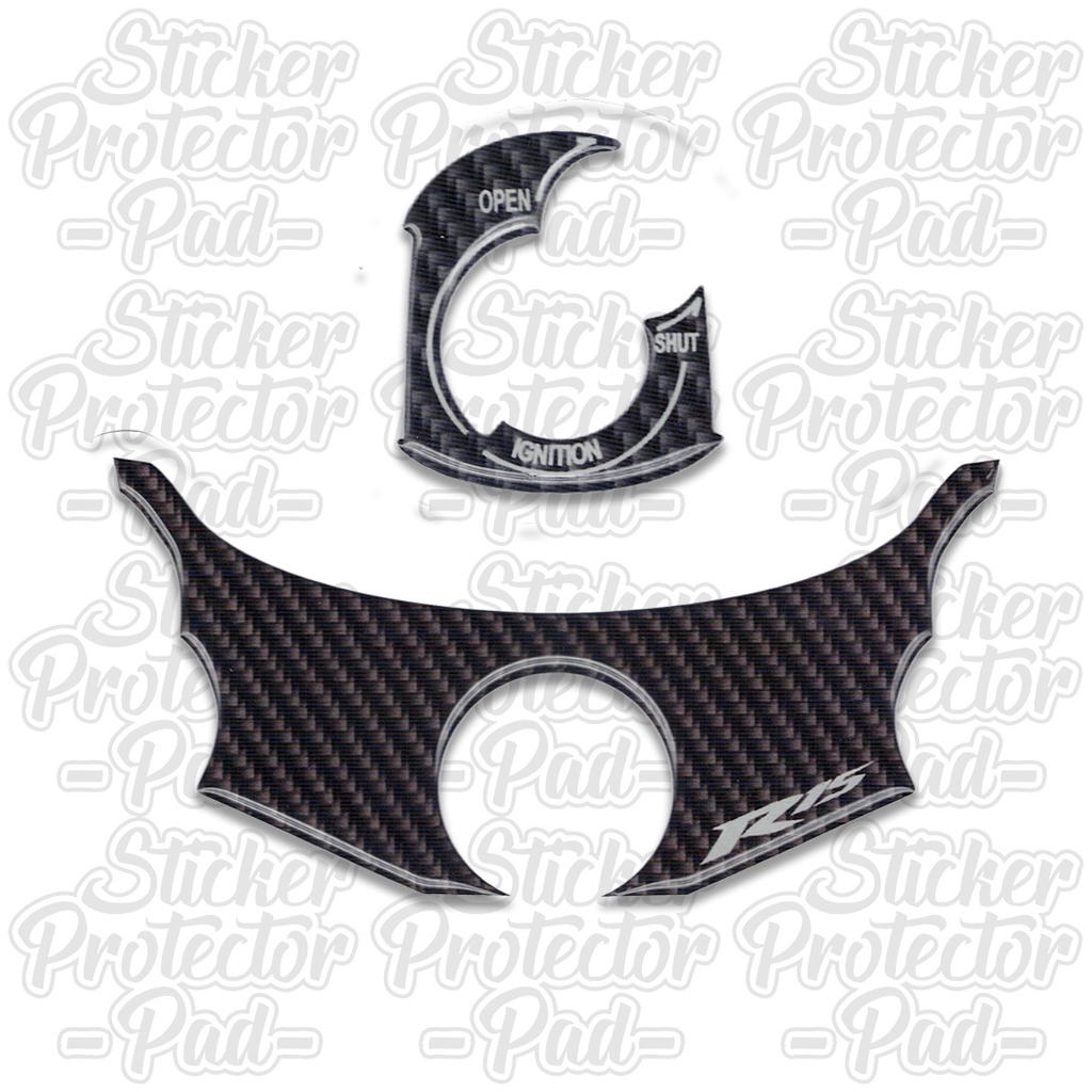 Embossed Triangle Sticker and Yamaha R15 V2 ignition key | Shopee Singapore