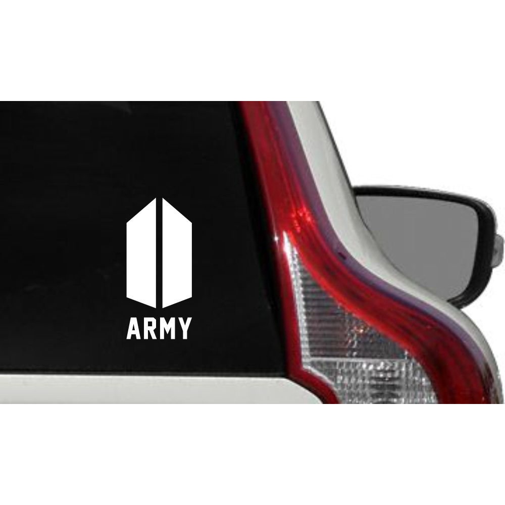 BTS Army NEW Logo Text ARMY Car Die Cut Vinyl Decal Sticker for Car ...