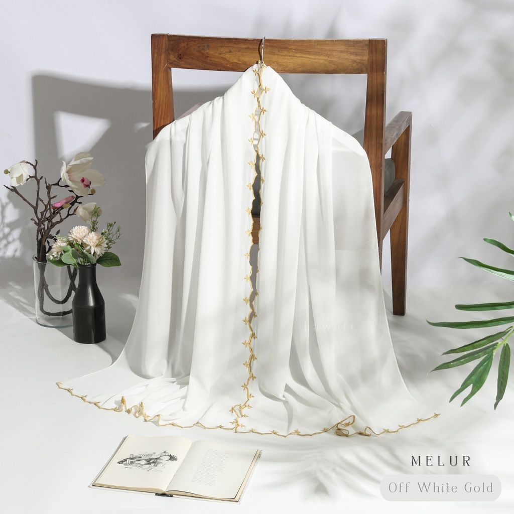 SHAWL SULAM MELUR / SHAWL SULAM BIKU KLASIK / VEIL SULAM NIKAH | Shopee ...