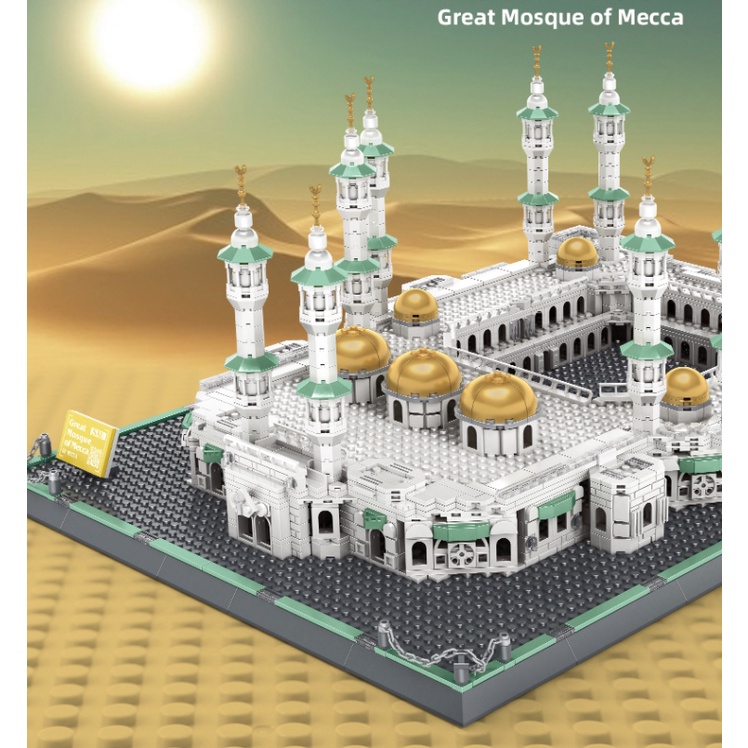 Mytopshop 2274PCS Architecture Great Mosque Of Mecca Building Blocks ...