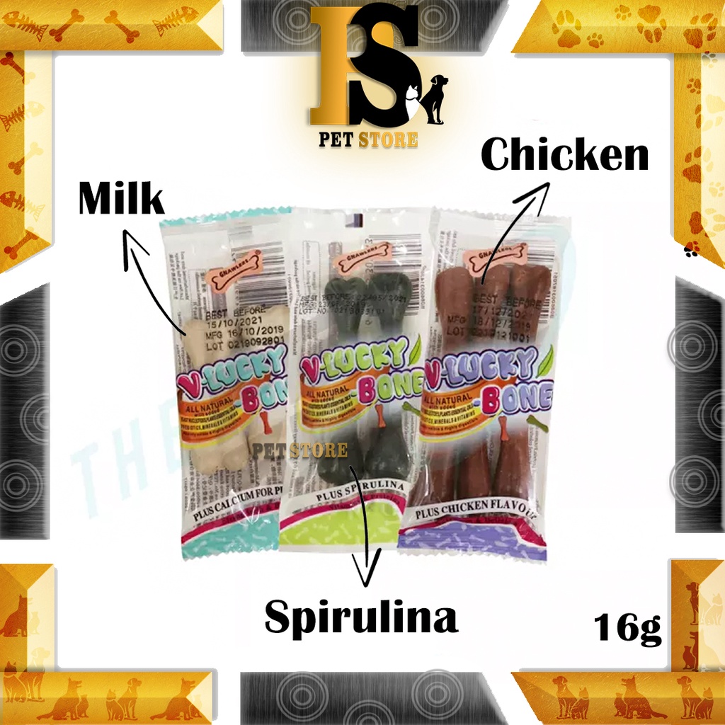 Gnawlers V-Lucky Bone Chicken / Spirulina Flavour | Shopee Singapore