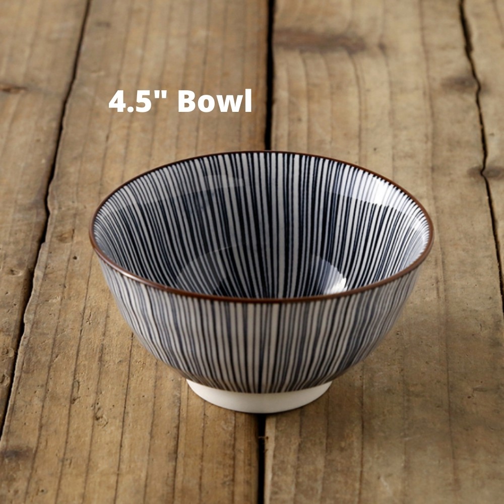 【SG】4.5'' 6'' 7'' 8" 9" Ceramic Bowl for Rice Noodle Ramen Soup Salad ...