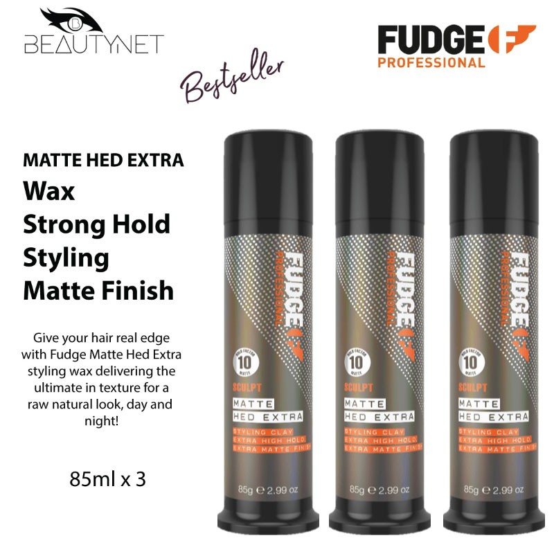[Bundle of 3]Fudge Professional Matte Hed Extra, 85ml x 3 -Strong Hold ...