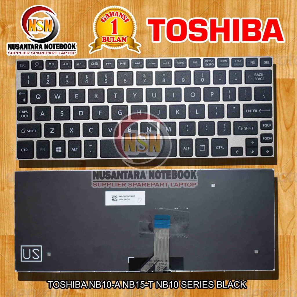 HITAM Toshiba Satellite Keyboard NB-10 NB10 NB10-A NB15-T Black ...