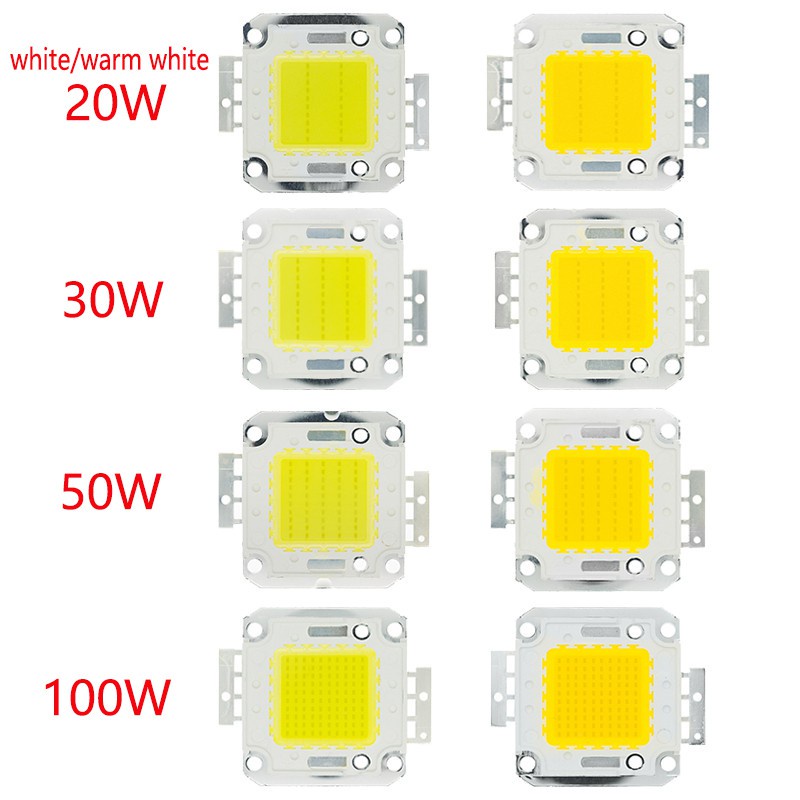 10W 20W 30W 50W 100W White/Warm white LED CHIP Integrated High Power Lamp Beads 24*44mil 32V-34V ...