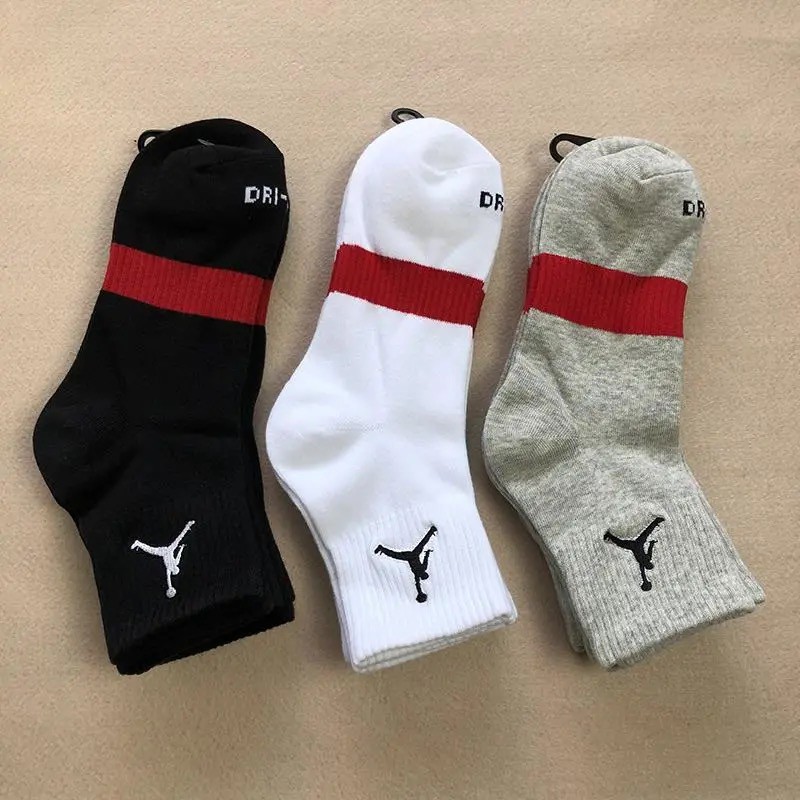 thick-soled sports socks, men's and women's mid-tube trendy socks ...