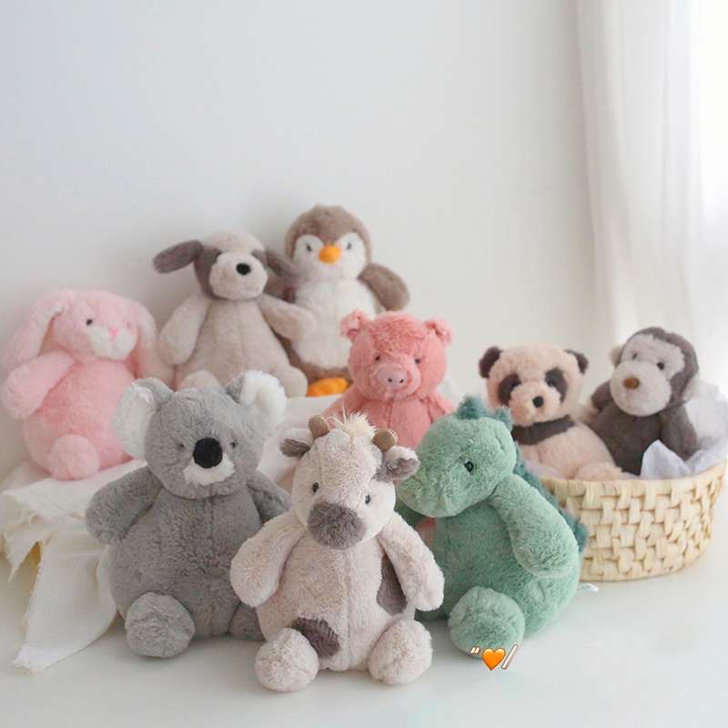 Cute Soft Fluffy Bunny Monkey Penguin Baby Cuddly Doll Panda Dinosaur ...