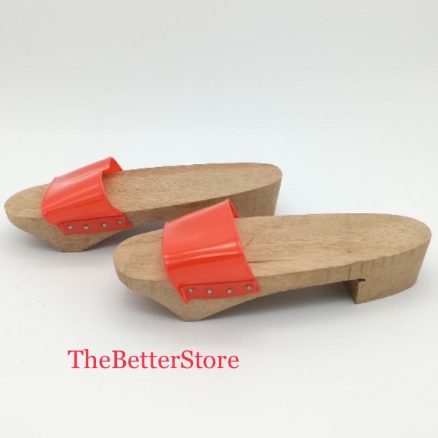 Kasut Terompah Kayu /Kasut Kayu / Traditional Shoe /Wooden Clog ...