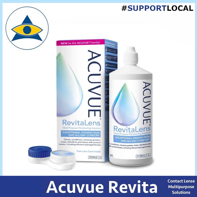 Acuvue Revitalens Contact Lens Multipurpose Solution For cleaning and ...
