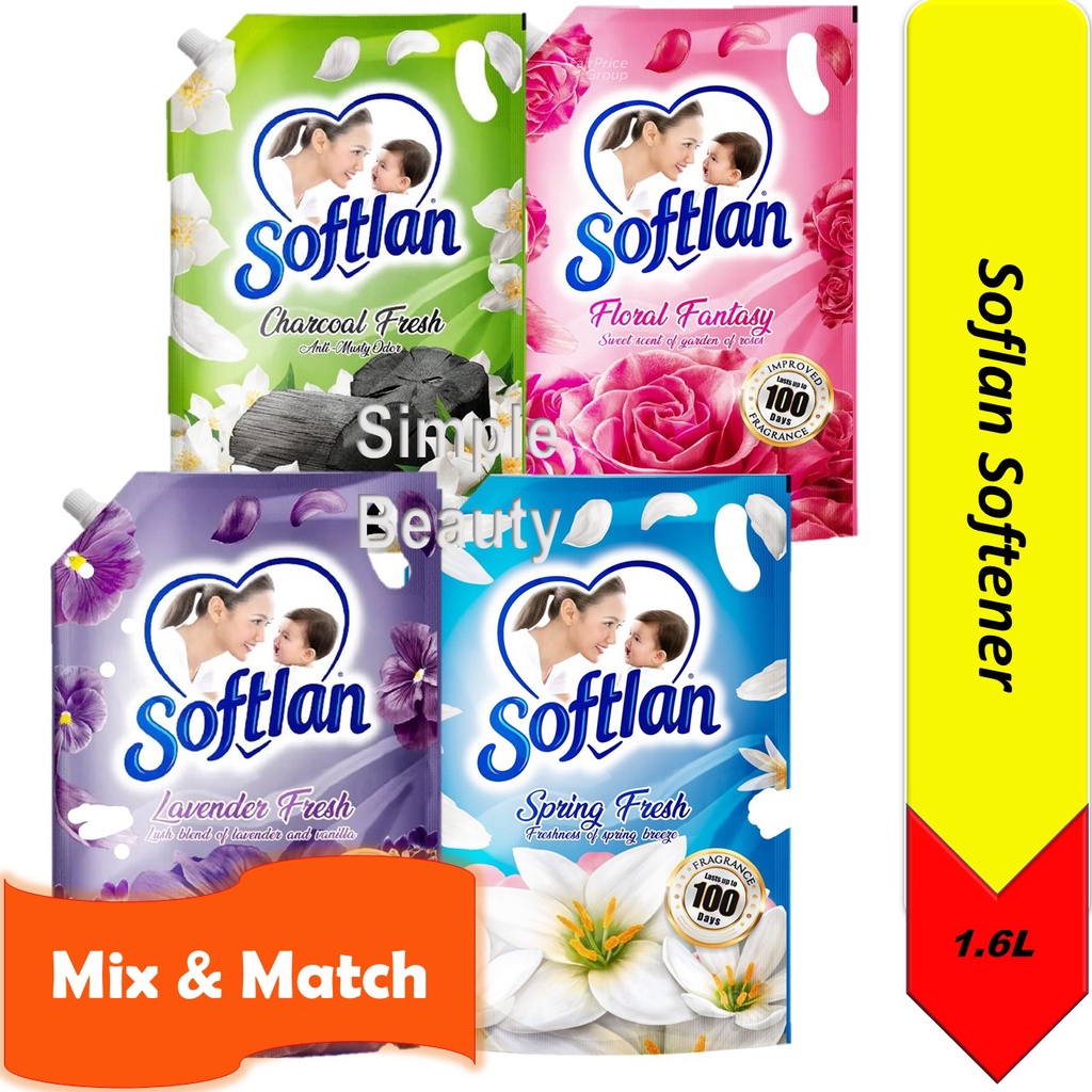Softlan Softener Refill, 1.5L-1.6L[Mix] | Shopee Singapore