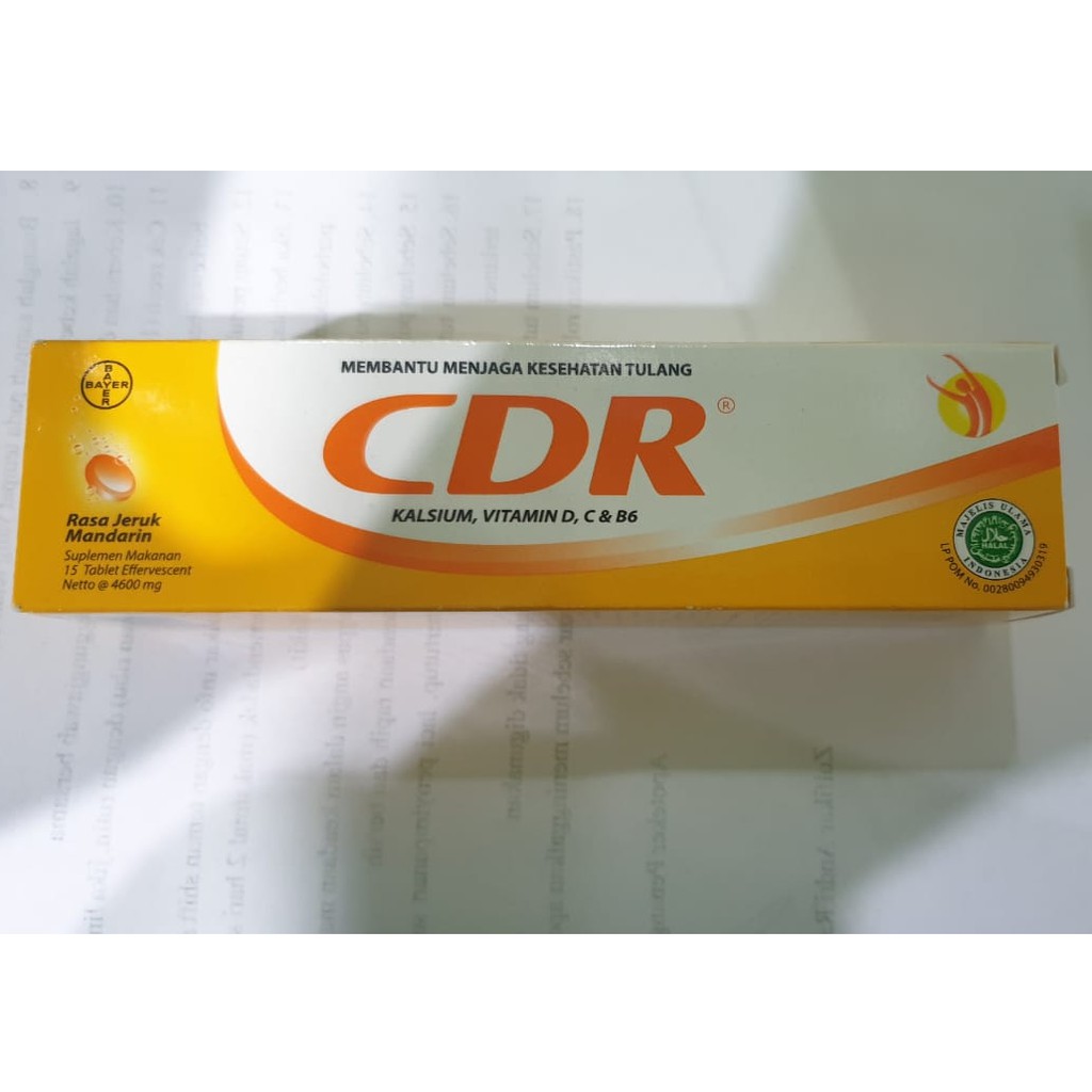 Cdr Effervescent Flavor Orange Contents 15 Tablets. Calcium Vitamin C D ...