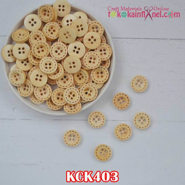 KAYU Kck403 Cream Spotted Wooden Buttons d 13mm (Per Dozen) | Shopee ...
