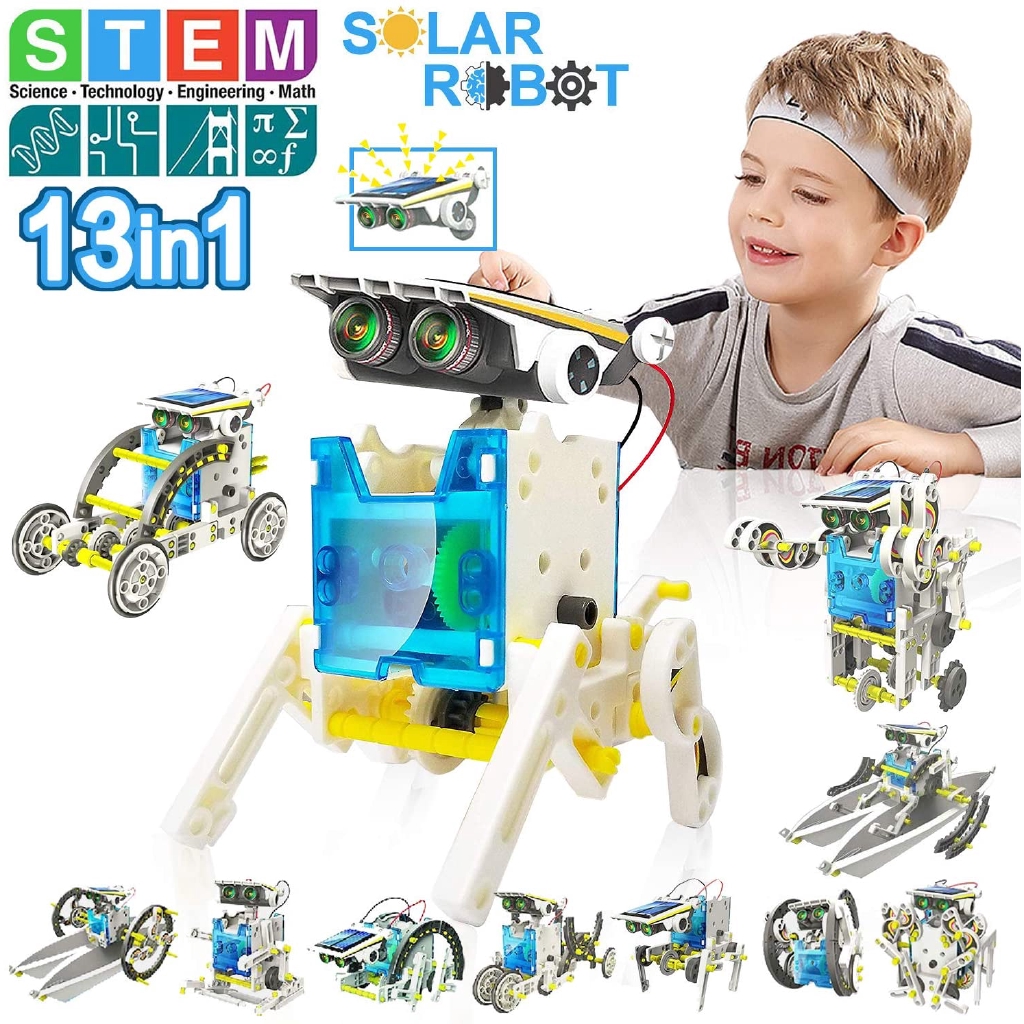 13-in-1 DIY Robot Kit Solar Robot Creation Toy, DIY Robotics Kit Solar ...