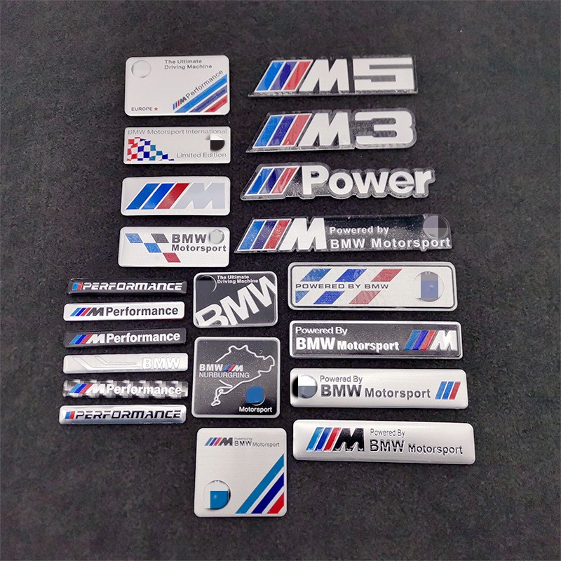Aluminum Stickers BMW Car Sticker Motorsport Logo Car Auto Decorative ...
