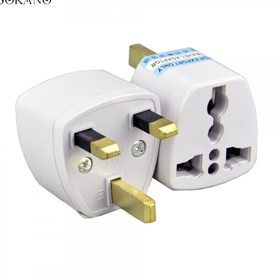 Universal 3 Pin Plug Adapter 2 Pin US EU Multi Pin To 3 Pin UK | Shopee ...