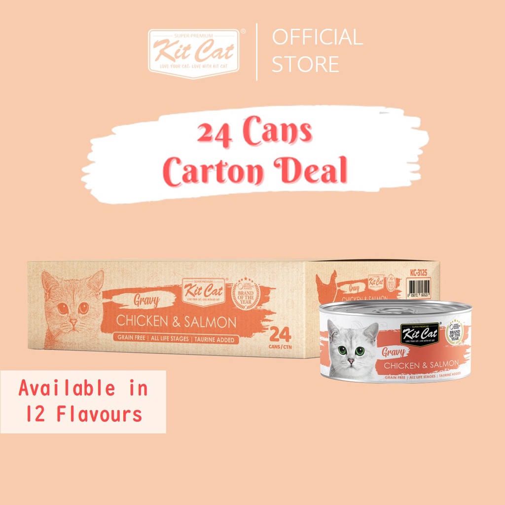 Kit Cat Gravy Series (70g x 24 cans) | Wet Can Cat Food | Carton Deal ...