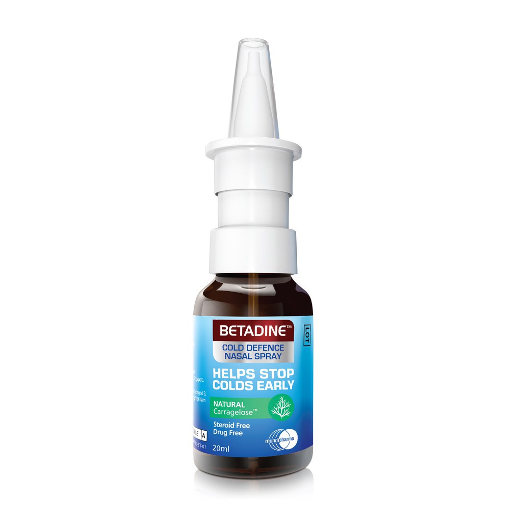 Betadine Cold Defence Adult Nasal Otc Spray 20Ml | Shopee Singapore