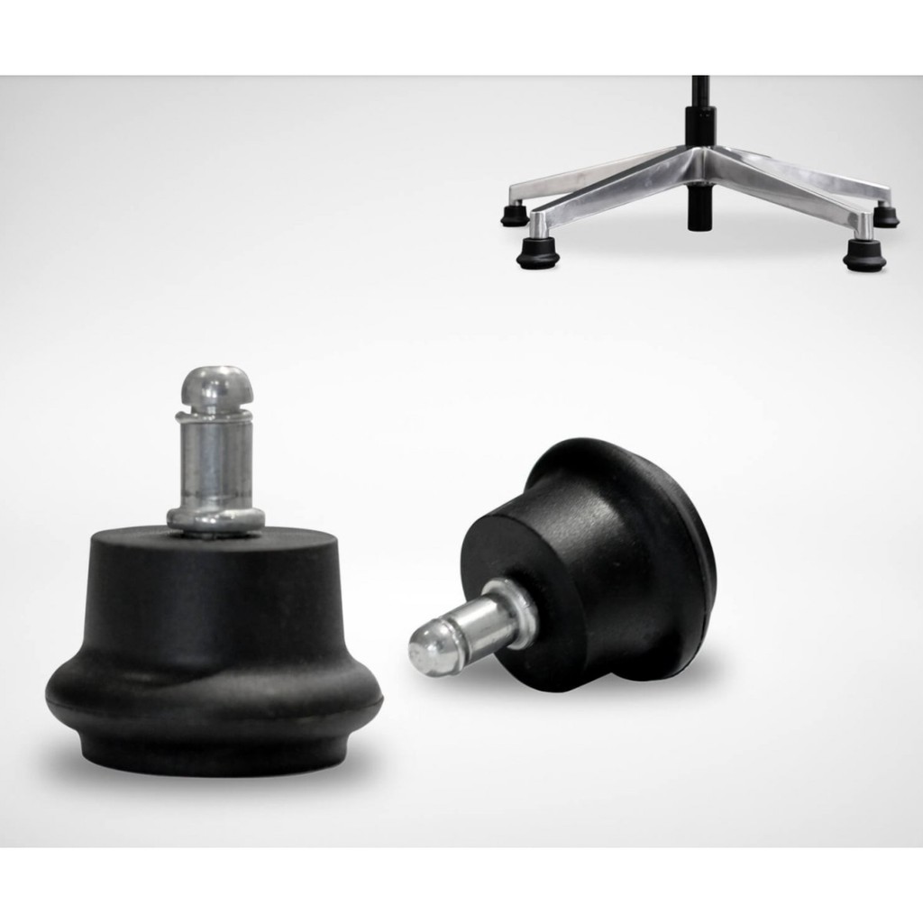 UMD universal rubber chair wheel fixed wheel fixed glides push in (Set ...