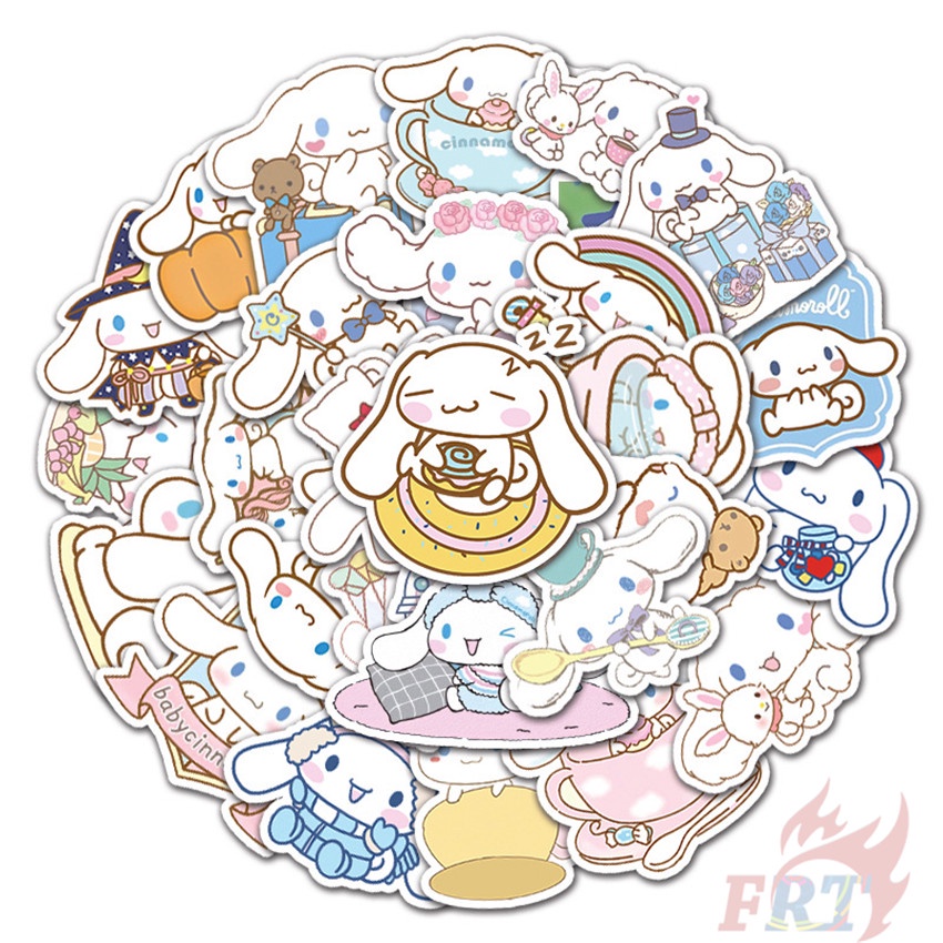 50pcsset Cinnamoroll Series 03 Stickers Sanrio Character Diy Fashion Mixed Waterproof Doodle