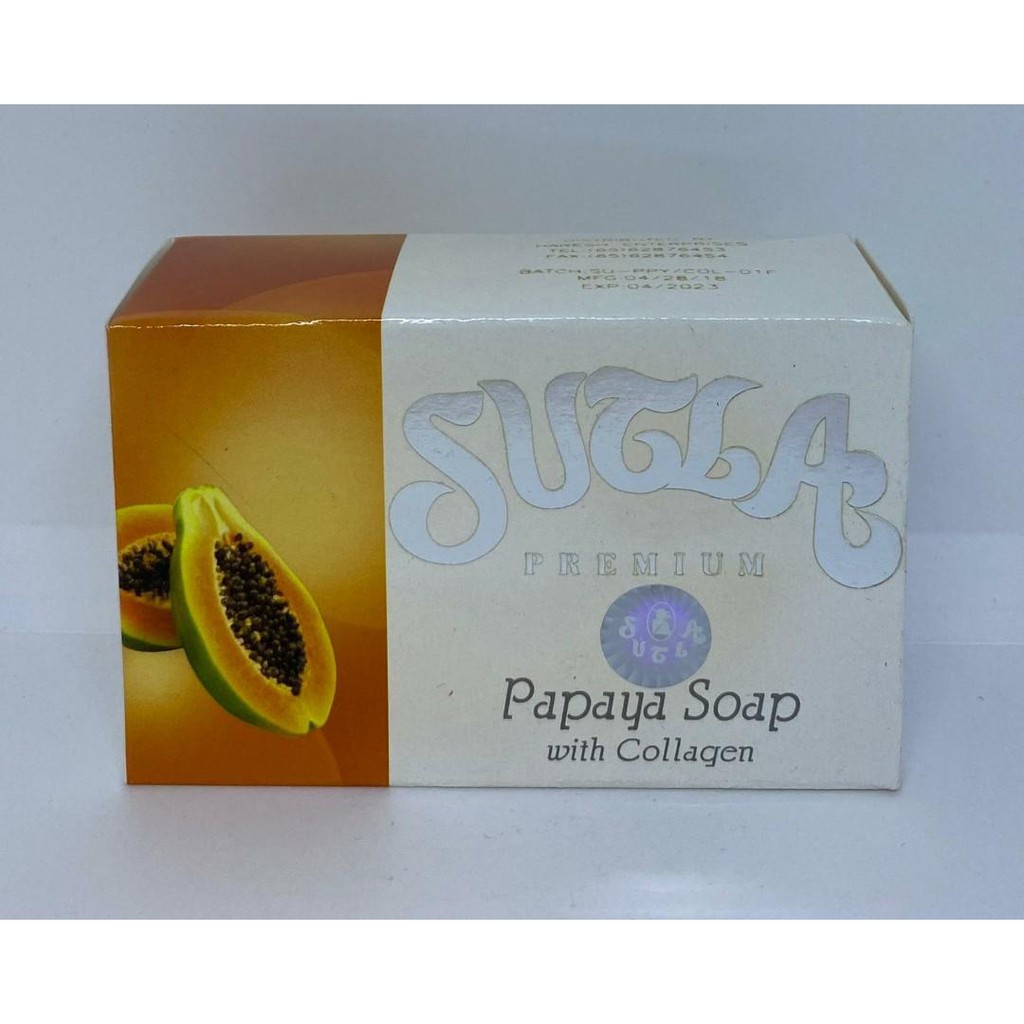 SUTLA PAPAYA SOAP WITH COLLAGEN (SU-011A) 135 grams (2 PCS/ 3 PCS ...
