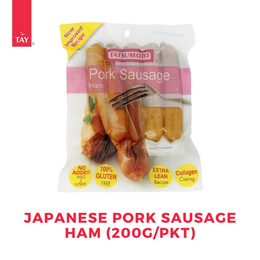[Ready-To-Cook] Gluten Free Tatsumoto Japanese Pork Sausage (JPS) Ham ...