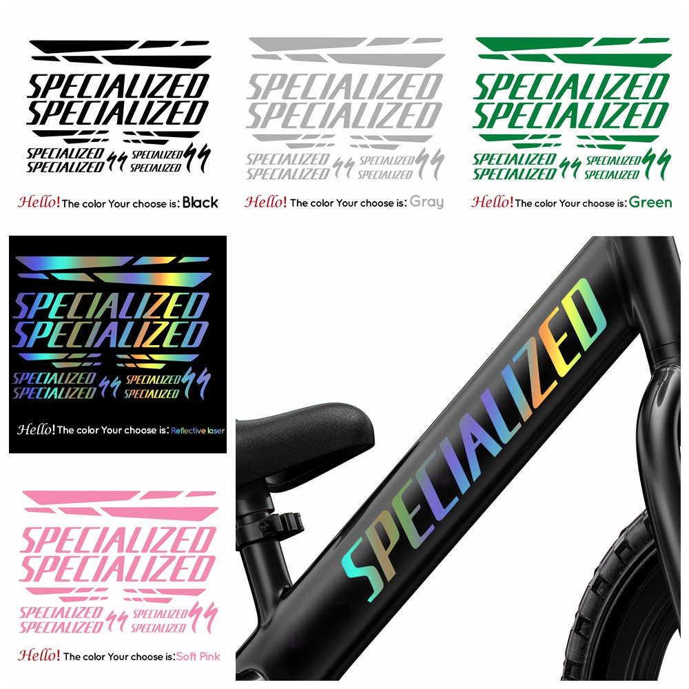 SPECIALIZED Bike Sticker Decal Vinyl for Mountain Bike and Road Bike ...