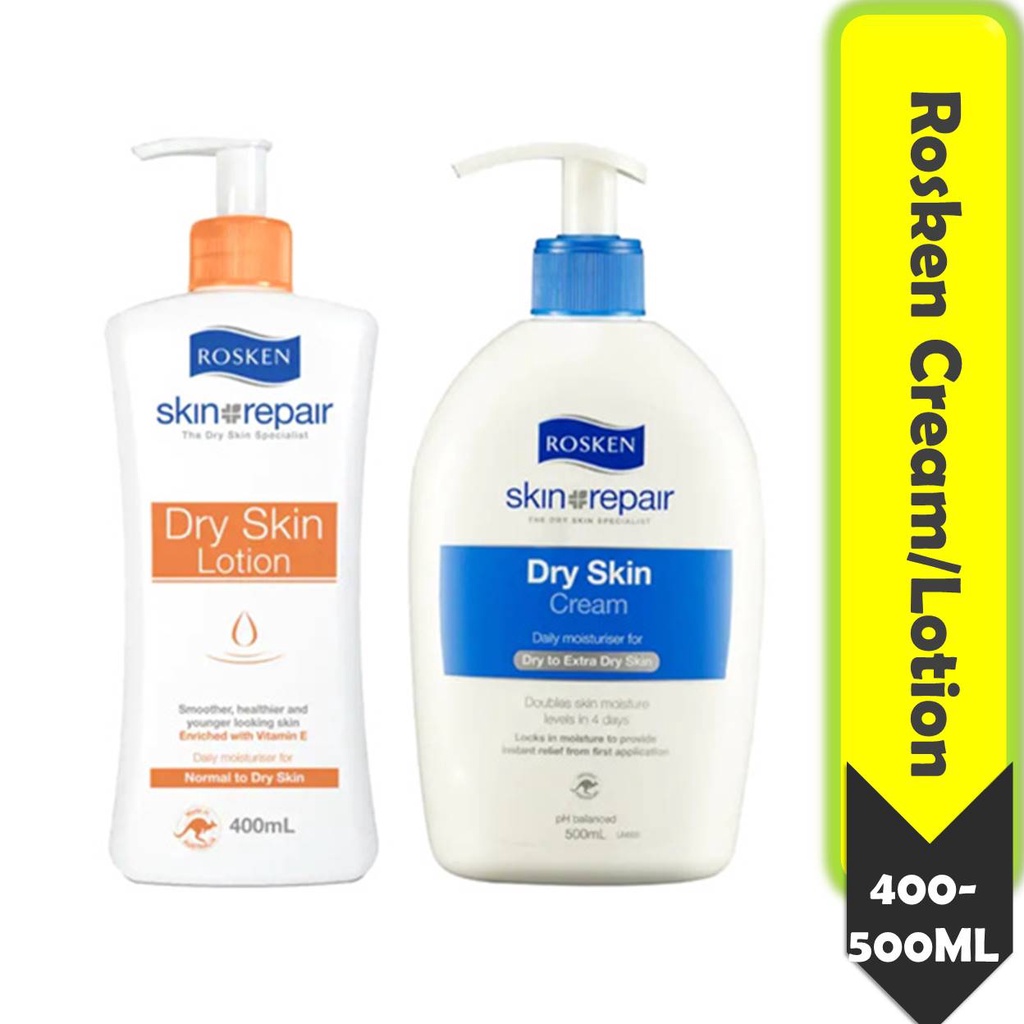 Rosken Skin Repair Dry Skin Cream/Lotion 400-500ml | Shopee Singapore