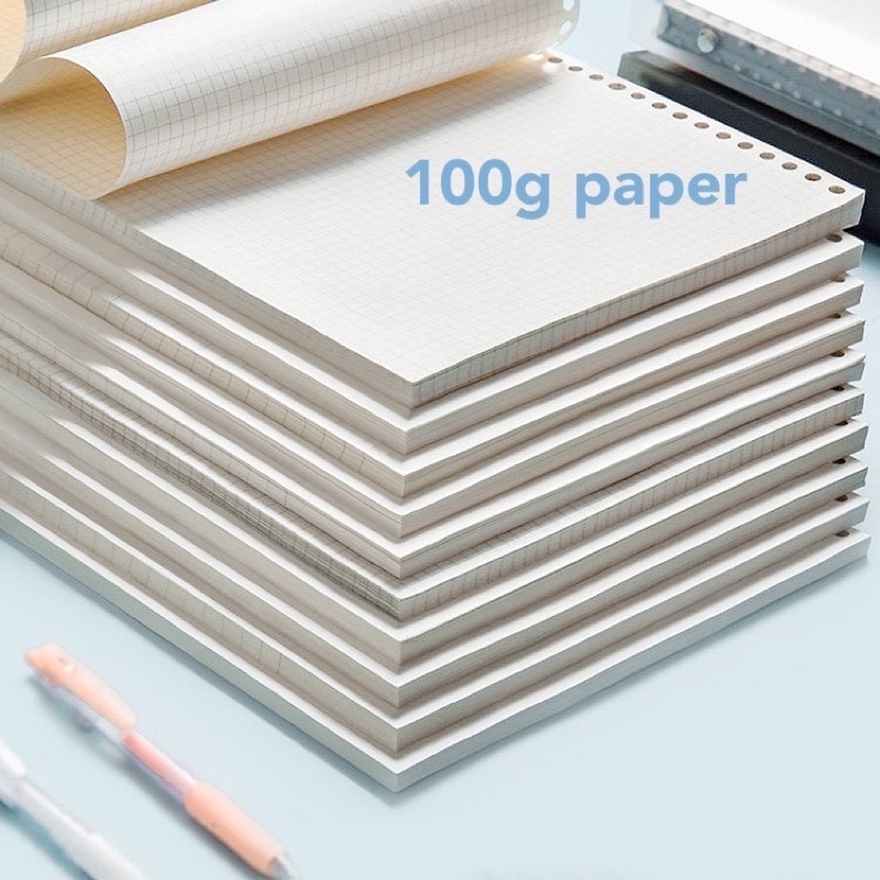 20 hole refill paper 100 gsm a5 b5 Loose Leaf Binder Paper Grid Line ...