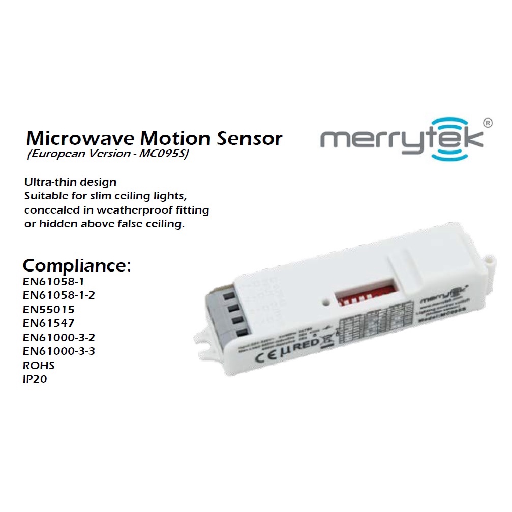 Merrytek Microwave Motion Sensor MC059S | Shopee Singapore