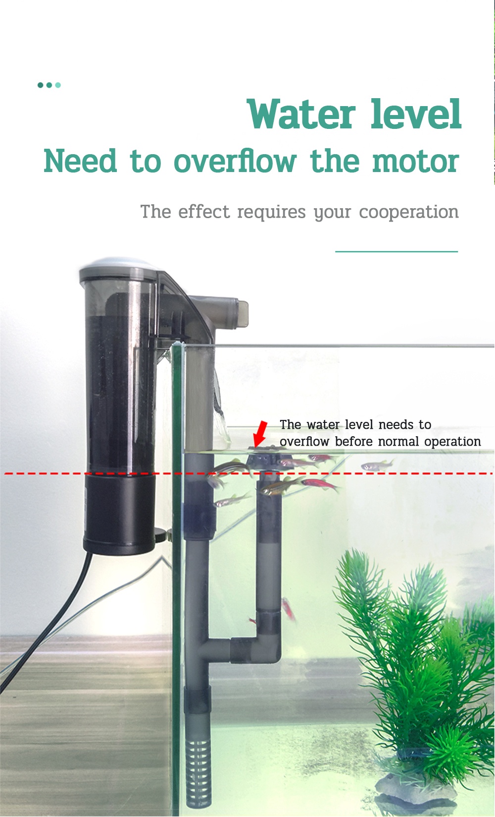 SG Fish Tank Filter, Wall-Mounted Tank Filter, Waterfall ,Hanging ,Mini ...