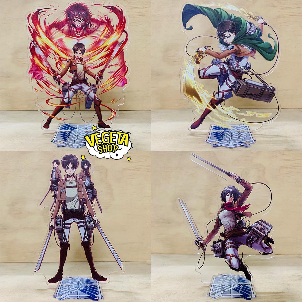 Standee Acrylic Mica 2-Sided Statue Model - Attack On Titan - Eren ...
