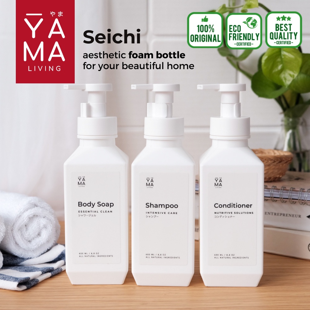 Yama SEICHI Kitchen Bottle Pump Refill Kitchen Bathroom Soap Bottle 600 ml 1000 ml | Shopee ...