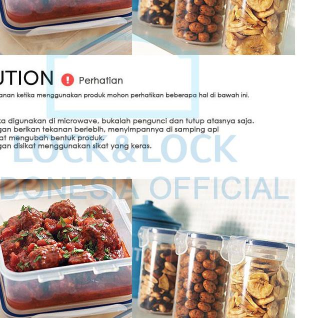 Lock & Lock Food Container Hpl812 - Rectangular Tall 1l | Shopee Singapore
