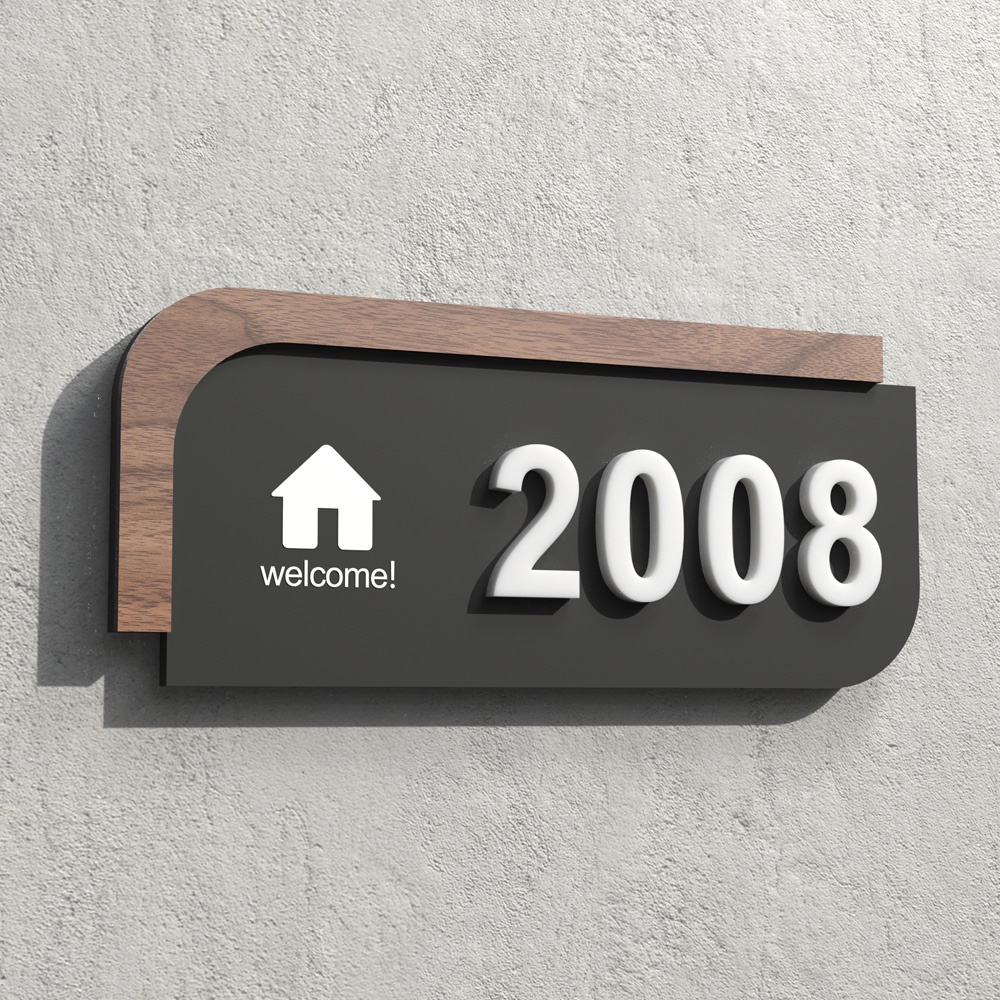 Customised Unit Sign door sign/unit number signage Customised Door Unit ...