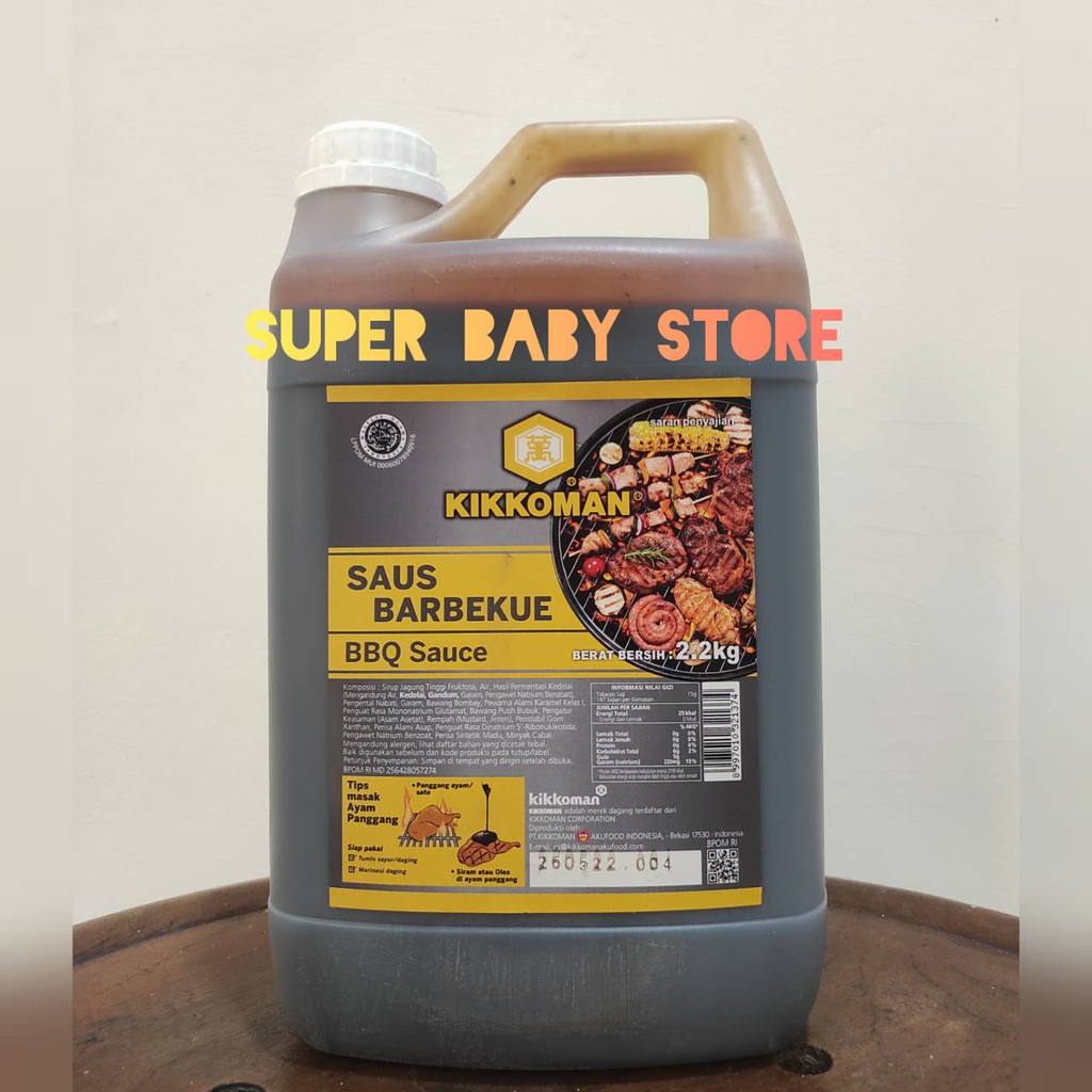 Kikkoman BBQ Sauce - HALAL 2 liter Jerry Can Barbeque Sauce | Shopee ...