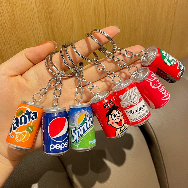 Coca Sprite Keychain Simulation Drink Beer Bottle | Shopee Singapore