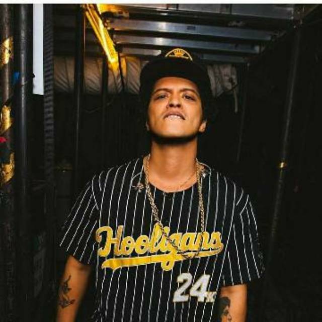 HITAM Bruno Mars/Custom Baseball Jersey/Custom Baseball Jersey/Black ...