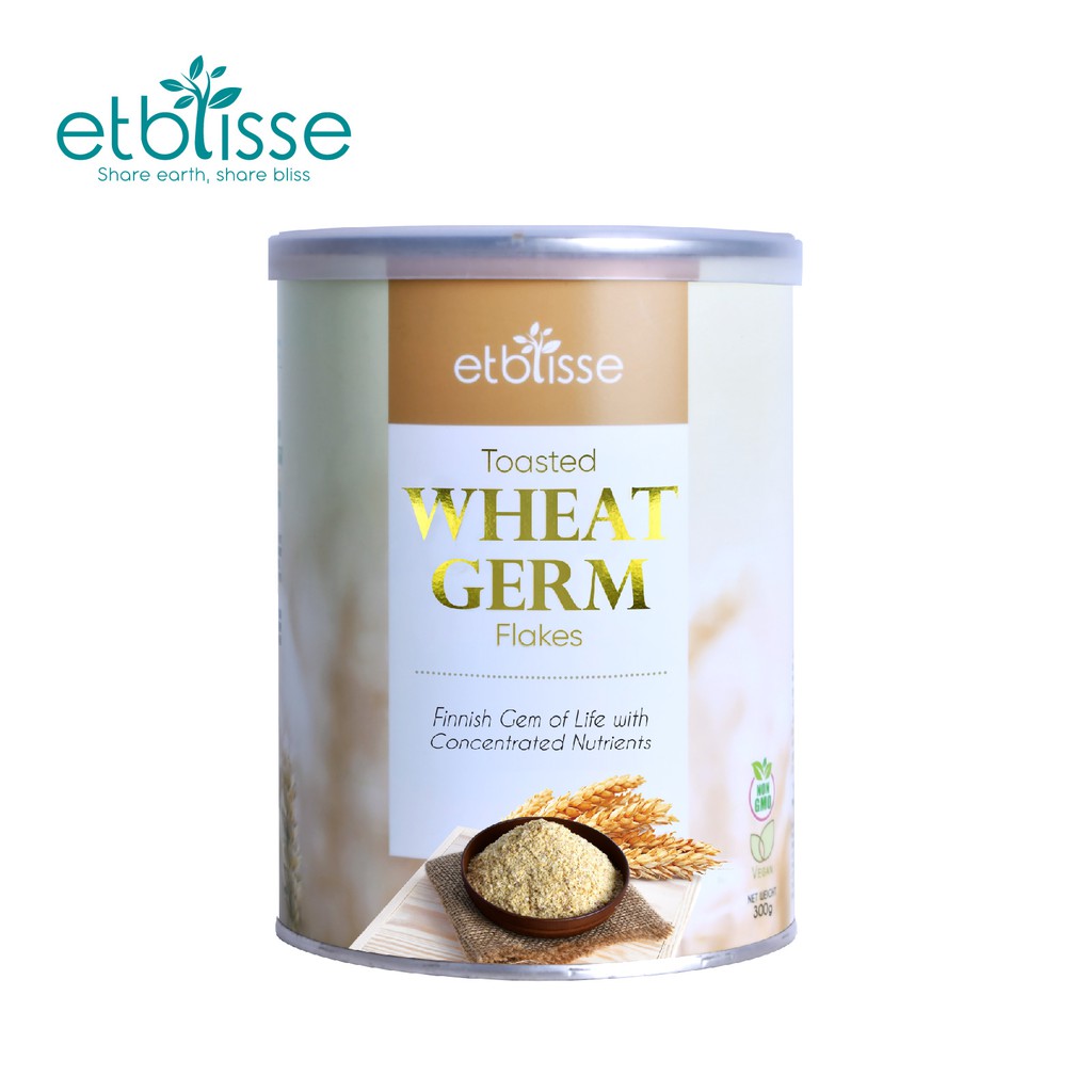 Etblisse Toasted Wheat Germ Flakes 300g [Plant Protein/ Vitamin E ...